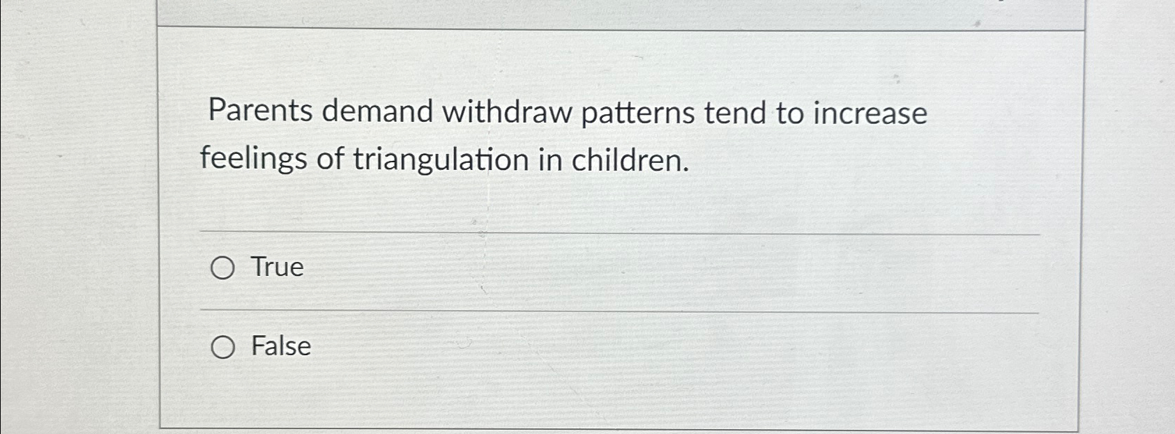 Solved Parents demand withdraw patterns tend to increase | Chegg.com