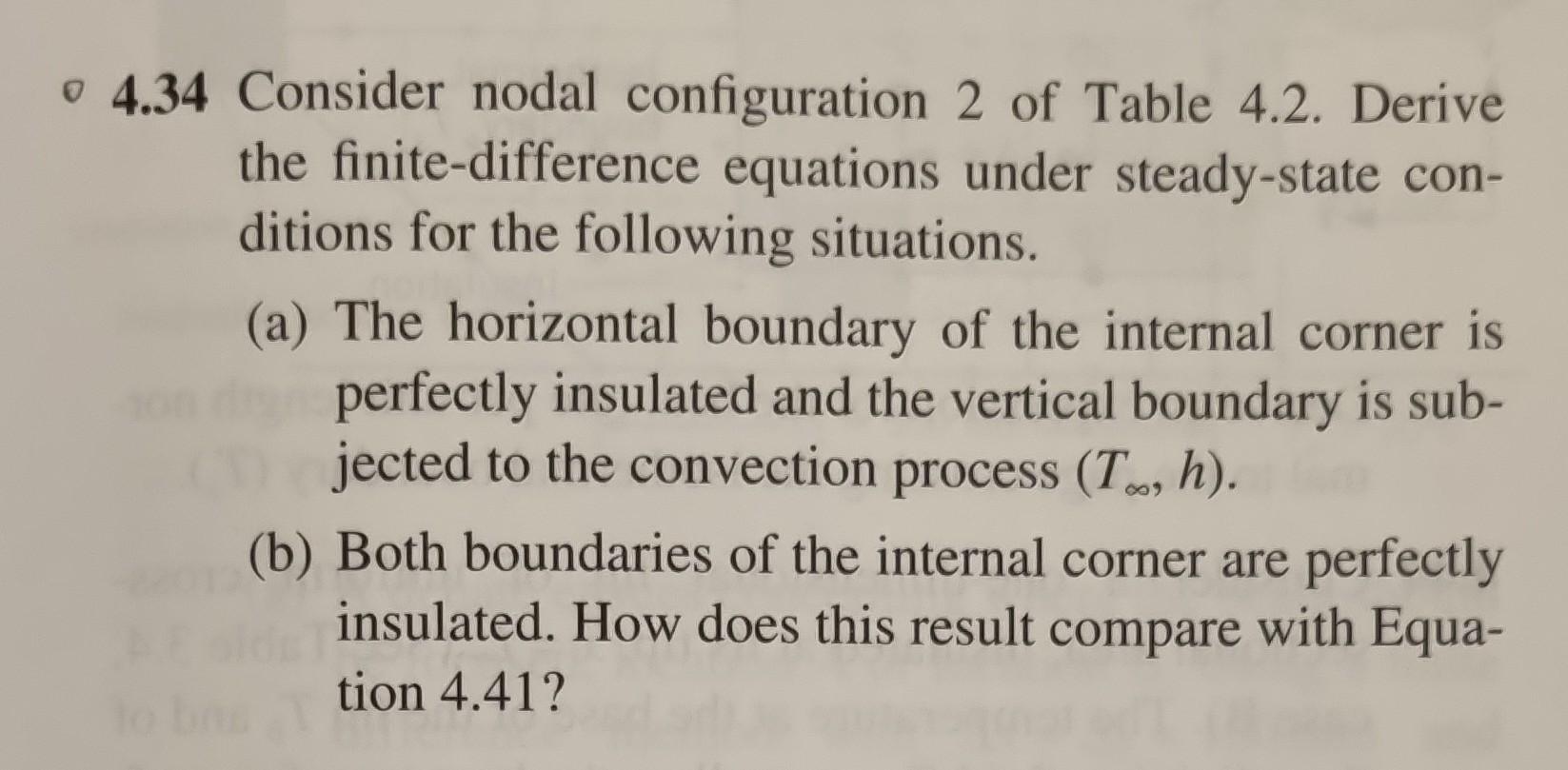 Solved 4.34 Consider nodal configuration 2 of Table 4.2. | Chegg.com