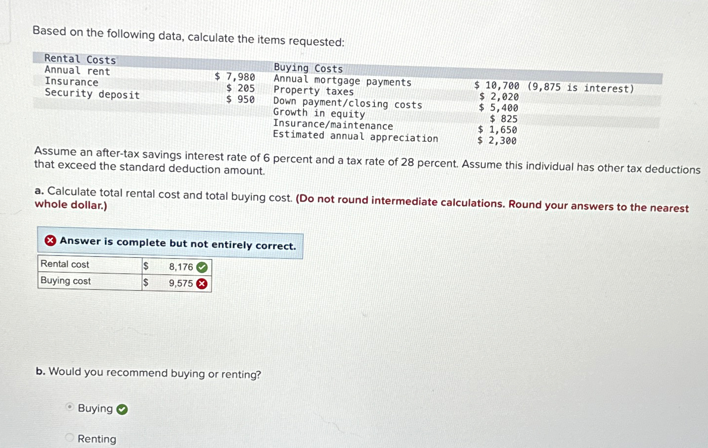 Based on the following data, calculate the items | Chegg.com