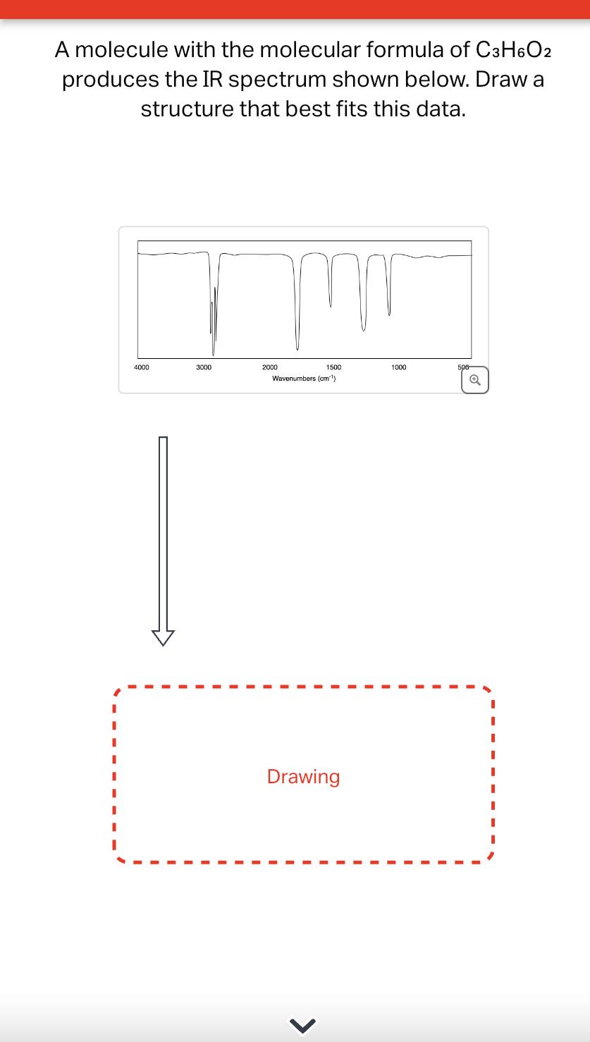 Solved A molecule with the molecular formula of C3H6O2 | Chegg.com