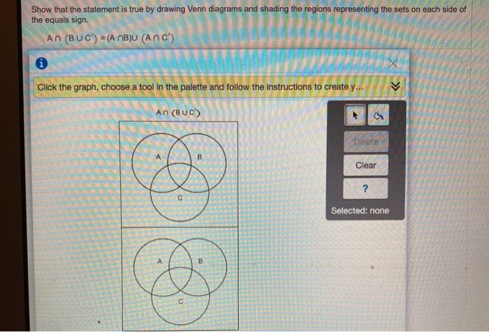 Solved Show that the statement is true by drawing Venn | Chegg.com