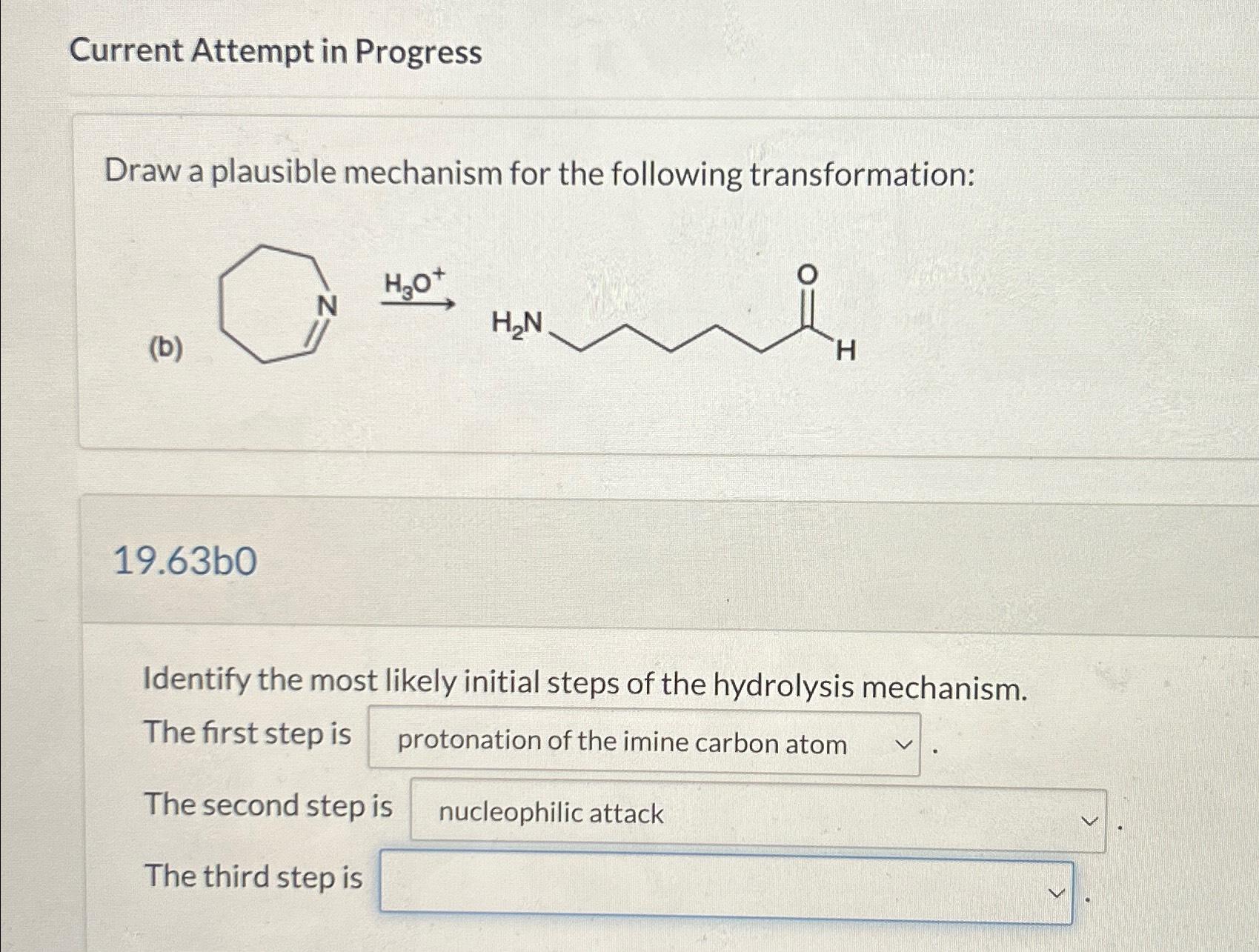 Solved Current Attempt in ProgressDraw a plausible mechanism | Chegg.com