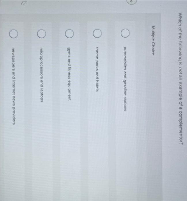 Solved Which of the following is not an example of a | Chegg.com