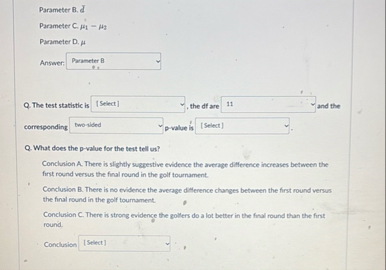 Solved Parameter B. dParameter C. μ1-μ2Parameter D. μAnswer: | Chegg.com