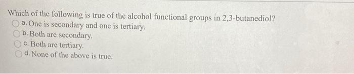 Solved Rubbing alcohol (2-propanol) can be made from which | Chegg.com