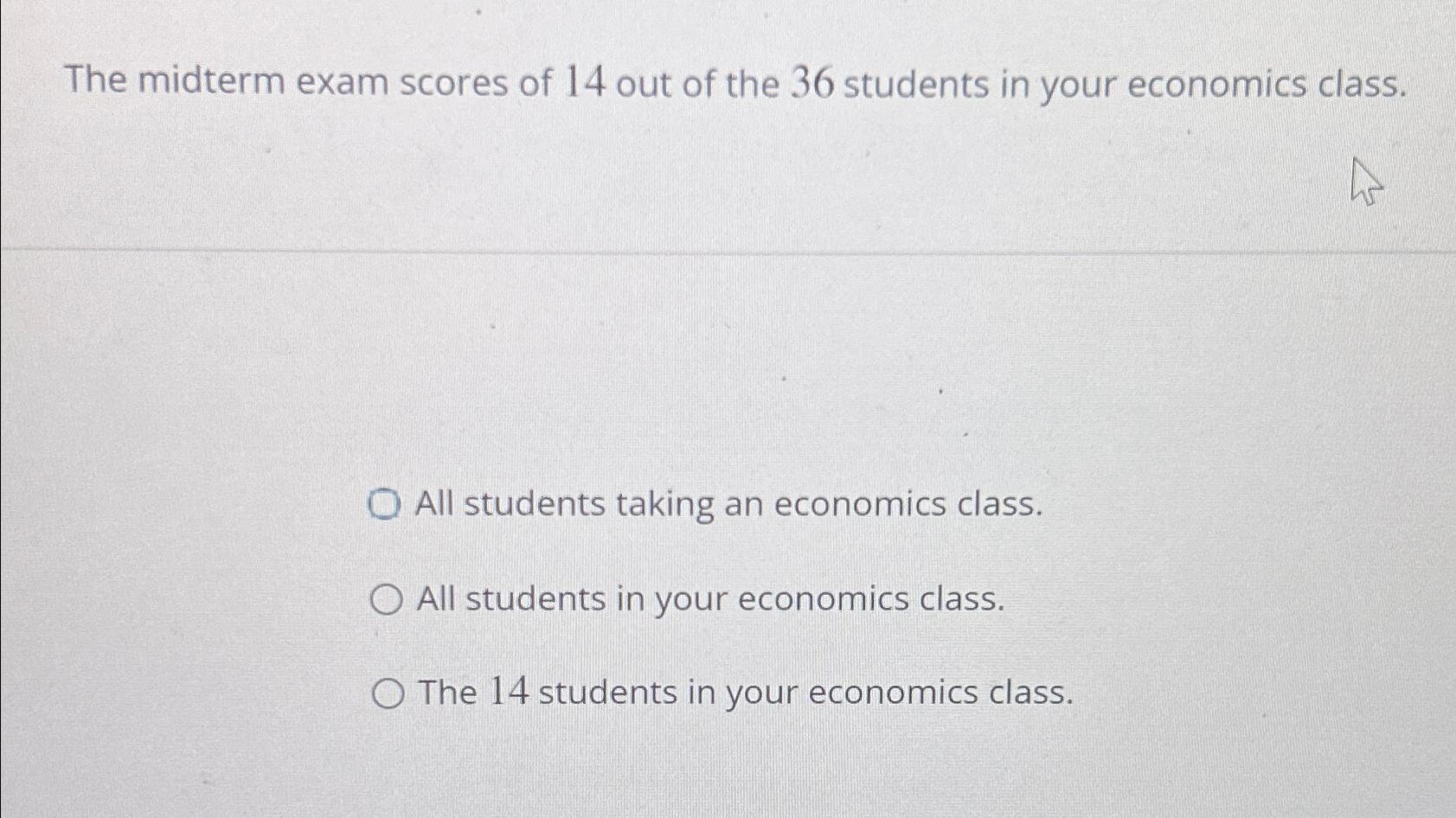 Solved The midterm exam scores of 14 out of the 36 | Chegg.com Solved The midterm exam scores of 14 out of the 36 | Chegg.com