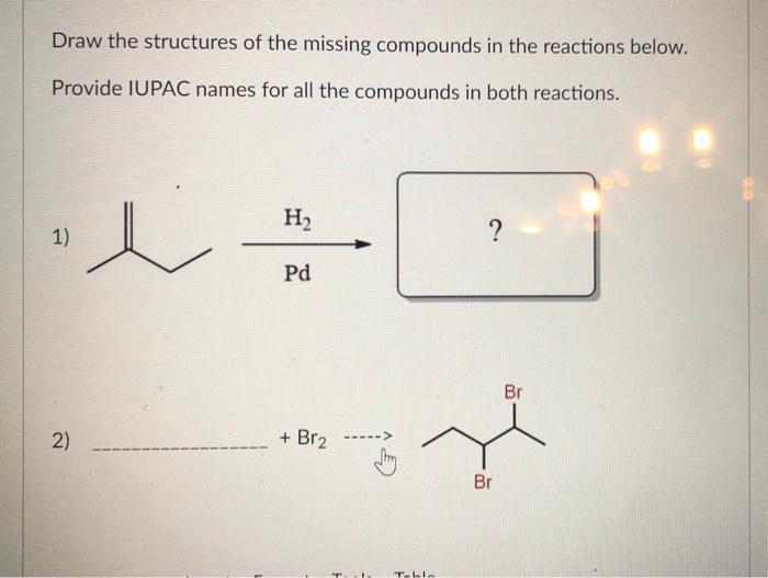 Solved Draw the structures of the missing compounds in the | Chegg.com