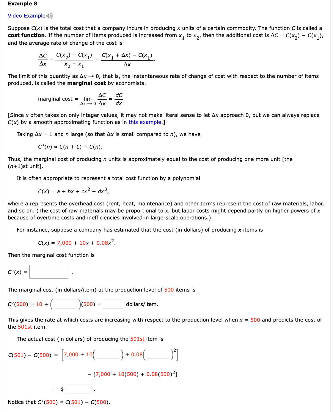 Solved Help please Suppose C(x) is ﻿the total cost that a | Chegg.com