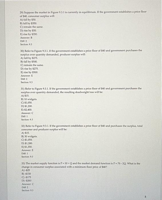 Solved The graph for questions 29 to 33 is in the first | Chegg.com