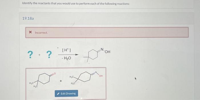 Solved Identify the reactants that you would use to perform | Chegg.com