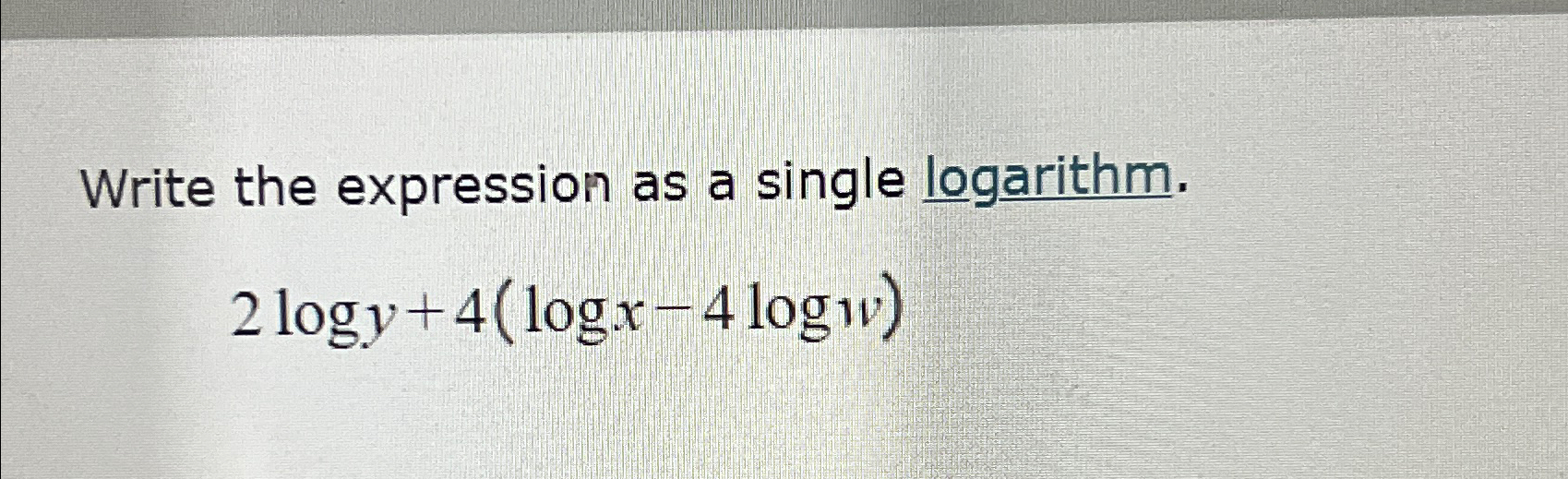 Solved Write the expression as a single | Chegg.com