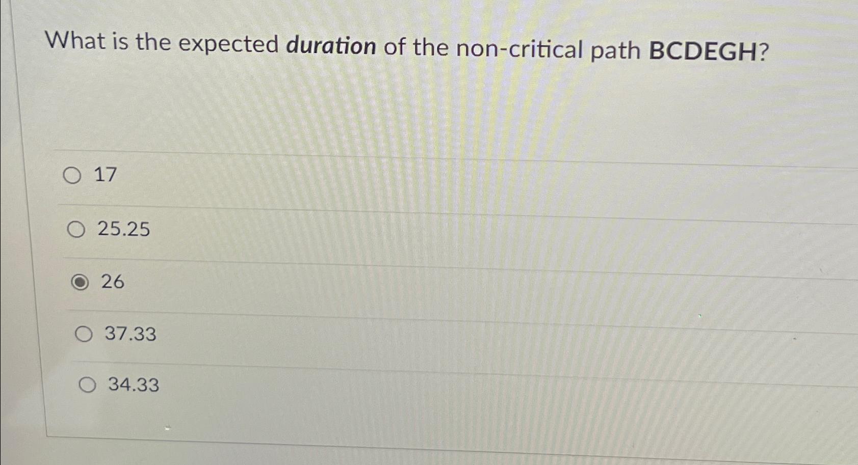 Solved What is the expected duration of the non-critical | Chegg.com