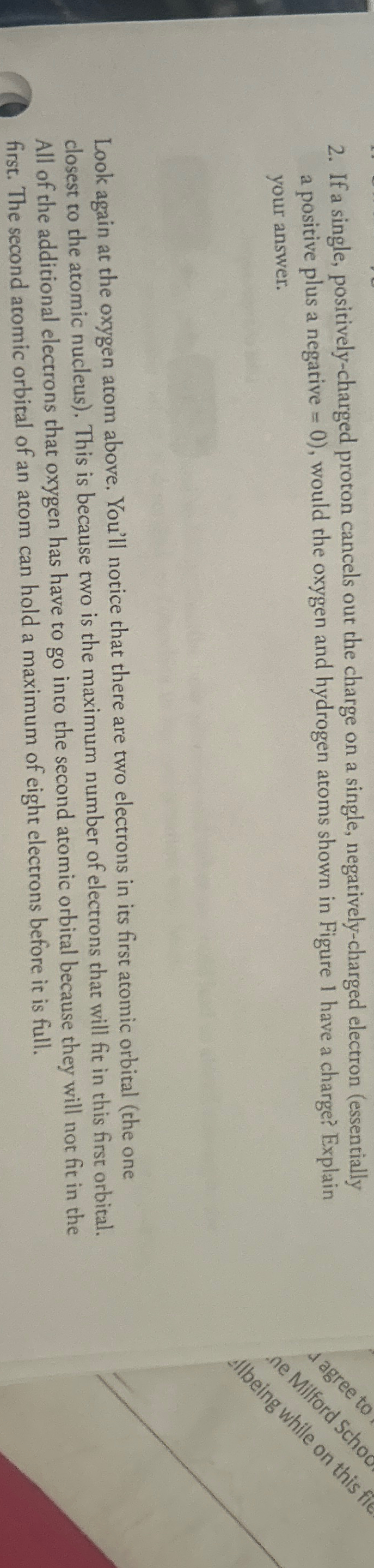 Solved If a single, positively-charged proton cancels out | Chegg.com