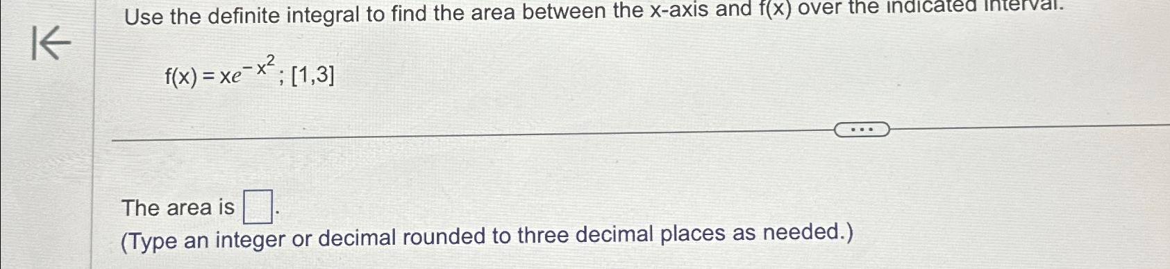 Solved Use the definite integral to find the area between | Chegg.com