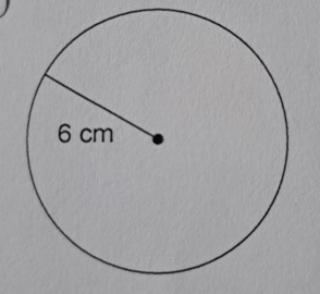 Solved find the circumference of a circle with 6cm ra | Chegg.com