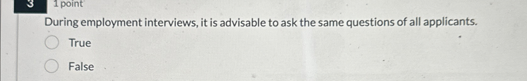 Solved During employment interviews, it is advisable to ask | Chegg.com