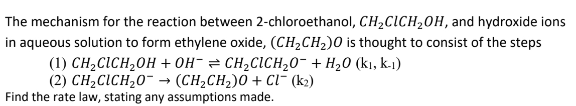 Solved The mechanism for the reaction between | Chegg.com