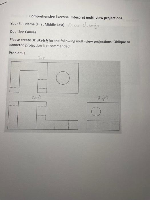 Solved Comprehensive Exercise. Interpret multi-view | Chegg.com