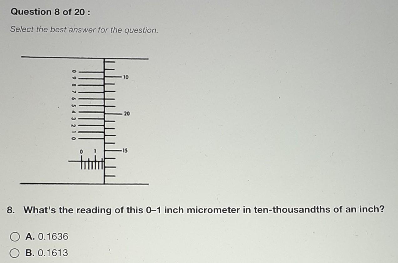 Solved Select the best answer for the question. 8. What's | Chegg.com