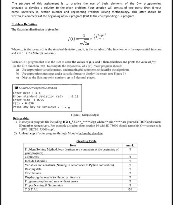 Solved The purpose of this assignment is to practice the use | Chegg.com