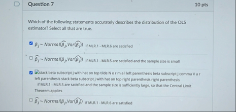 Solved Question 710 ﻿ptsWhich of the following statements | Chegg.com