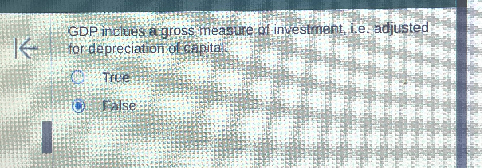 Solved GDP inclues a gross measure of investment, i.e. | Chegg.com
