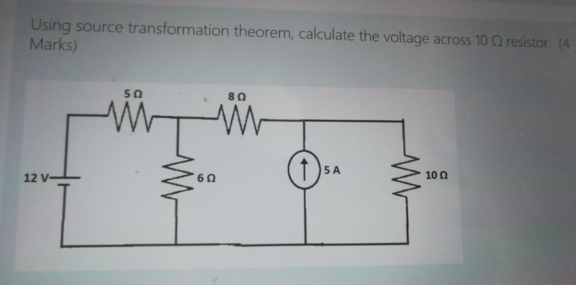 Solved Using source transformation theorem, calculate the | Chegg.com Solved Using source transformation theorem, calculate the | Chegg.com