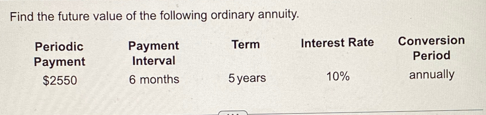 Solved Find the future value of the following ordinary | Chegg.com