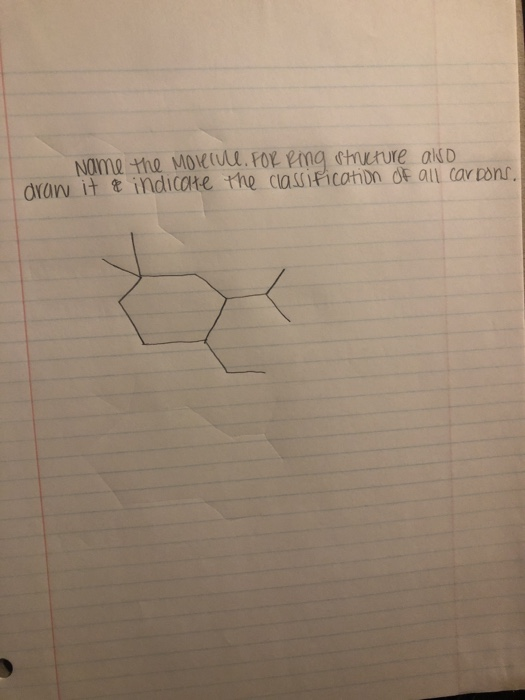 Solved Name the Molene. Fok ping structure and draw it e | Chegg.com