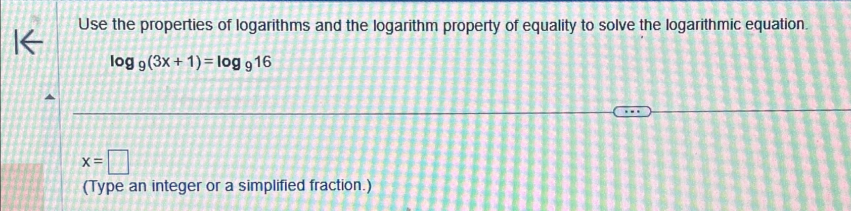 Solved Use the properties of logarithms and the logarithm | Chegg.com