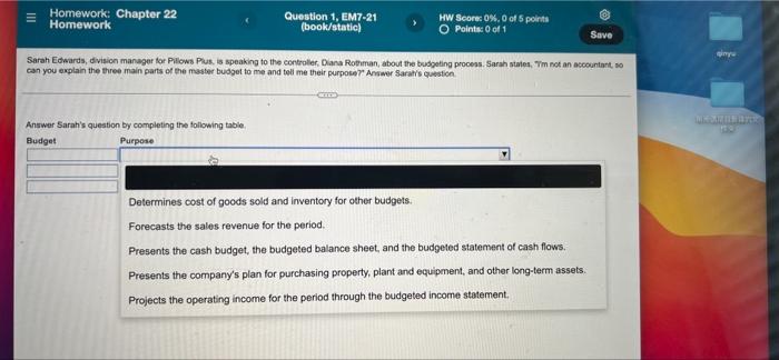Solved Homework: Chapter 22 Homework Answer Sarah's question | Chegg.com