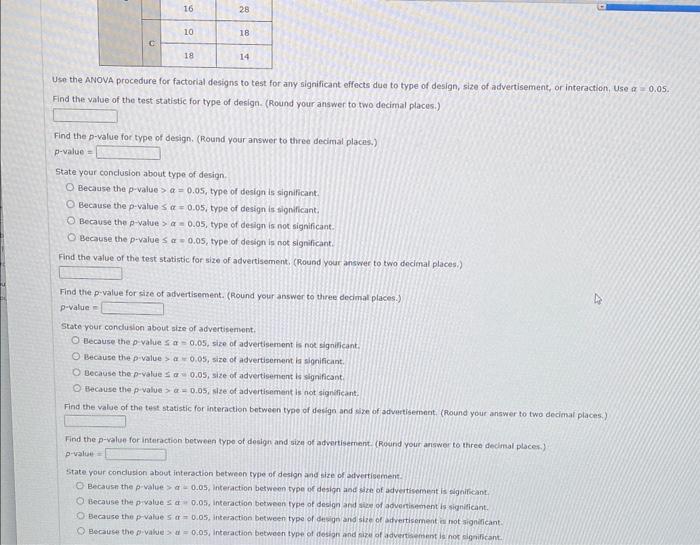 Solved A mail-order catalog fim designed a factorial | Chegg.com