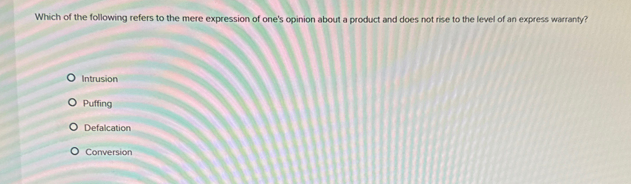 Solved Which of the following refers to the mere expression | Chegg.com