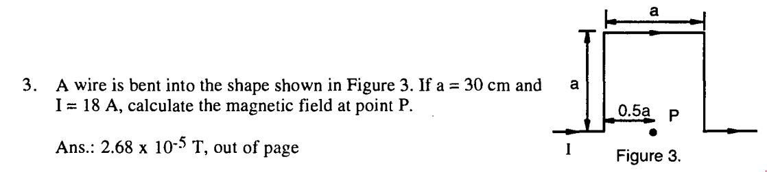 Solved A wire is bent into the shape shown in Figure 3 . ﻿If | Chegg.com