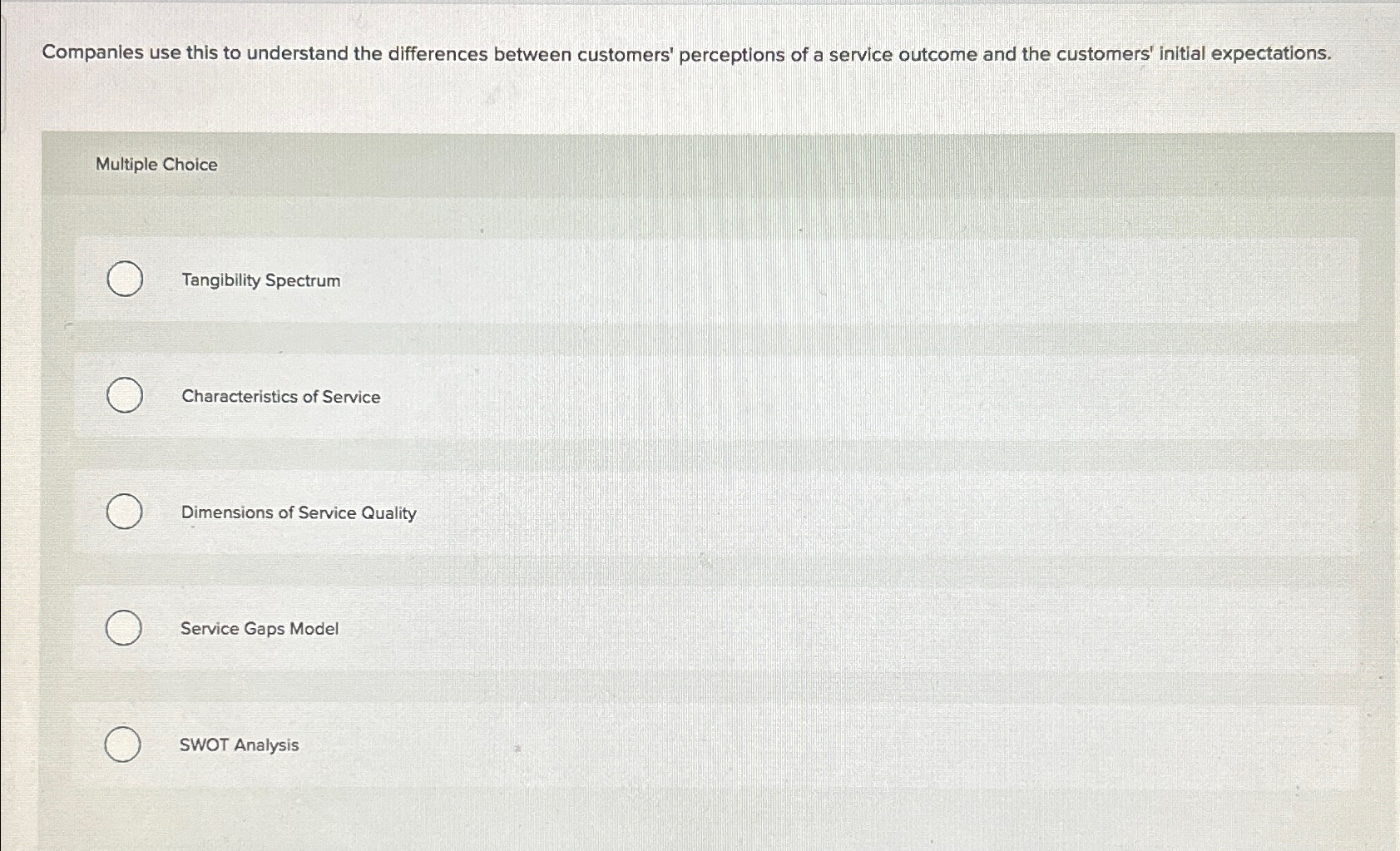Solved Companies use this to understand the differences | Chegg.com