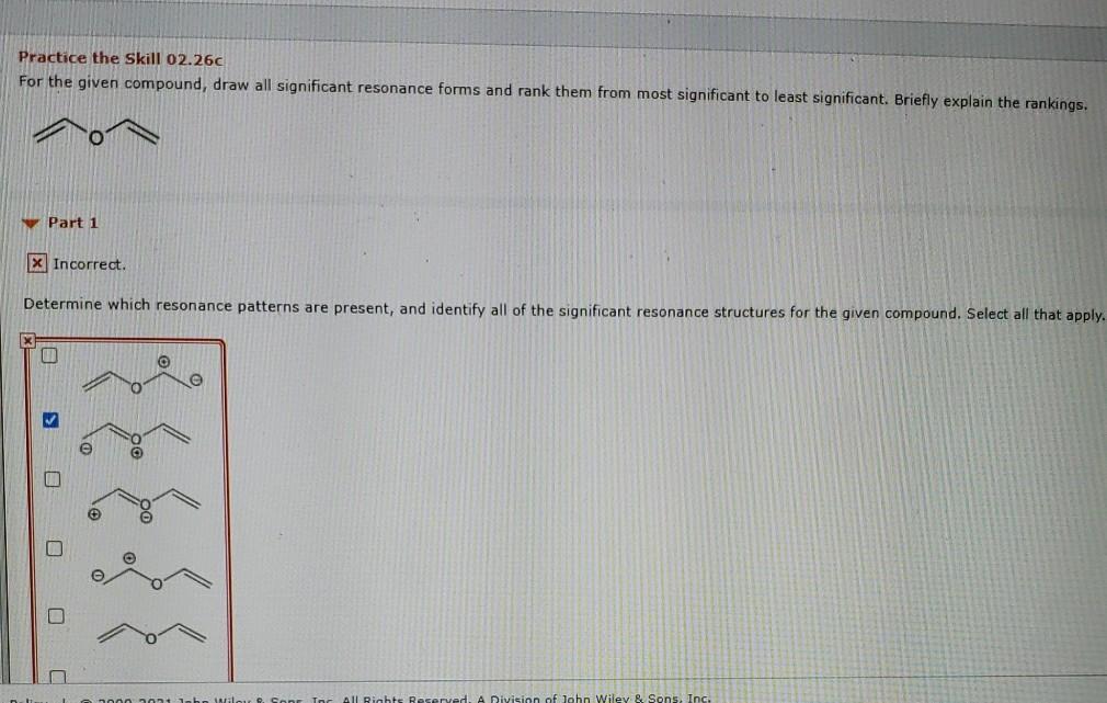 Solved Determine which resonance patterns are present, and | Chegg.com