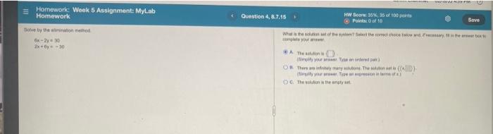Solved = Homework Week 5 Assignment: Mylab Homework Question | Chegg.com