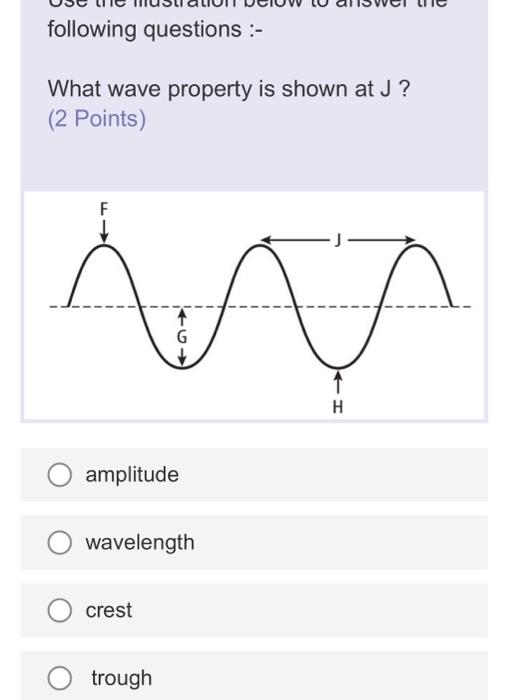 Solved following questions :- What wave property is shown at | Chegg.com Solved following questions :- What wave property is shown at | Chegg.com