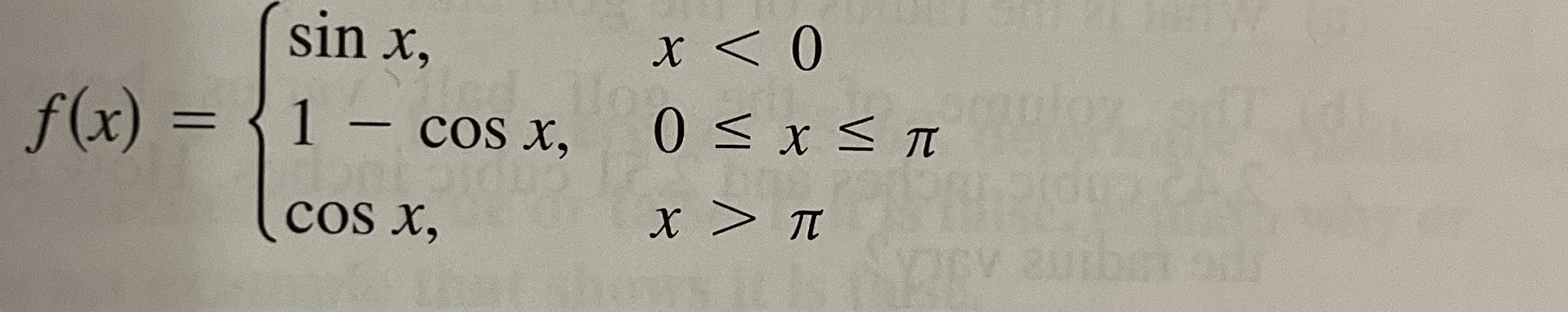 Solved f(x)={sinx,x πFind the values for | Chegg.com Solved f(x)={sinx,x πFind the values for | Chegg.com