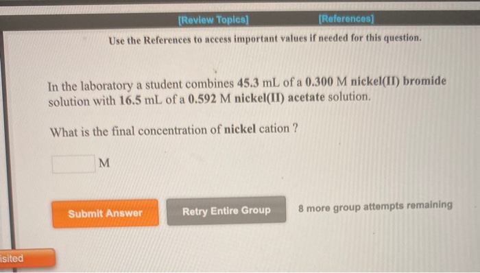Solved Use the References to access important values if | Chegg.com