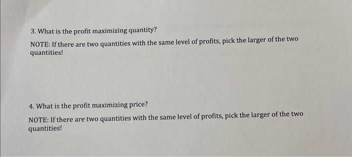 Solved Monopoly Problem Set 1 Use the following information | Chegg.com