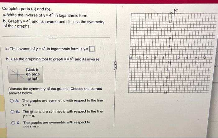 Solved Complete parts (a) and (b). a. Write the inverse of | Chegg.com