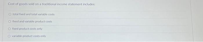 Solved Question 3 If the variable cost per unit increases | Chegg.com