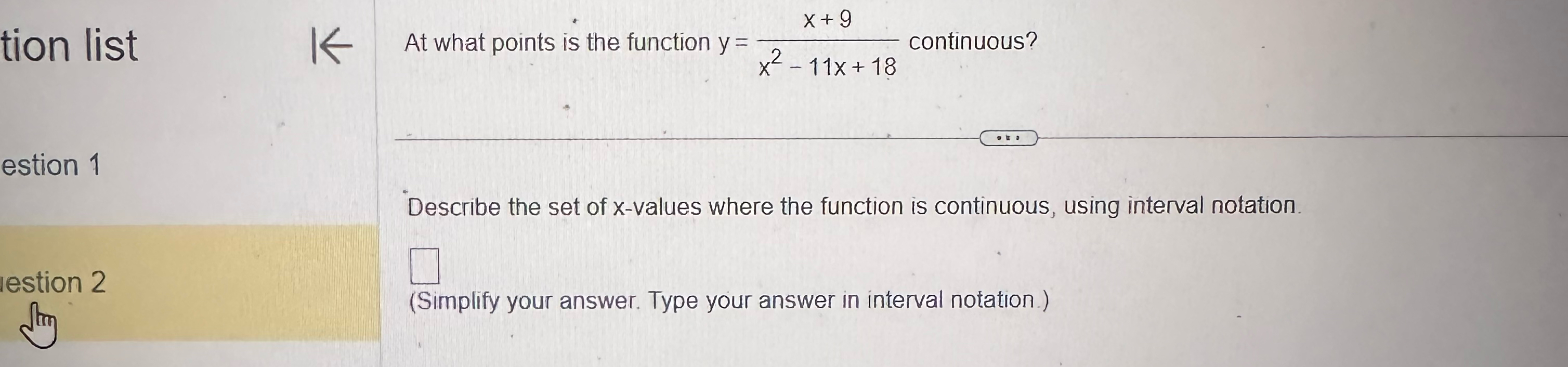 Solved tion listAt what points is the function | Chegg.com