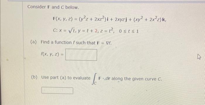 Solved Consider F and C below. | Chegg.com