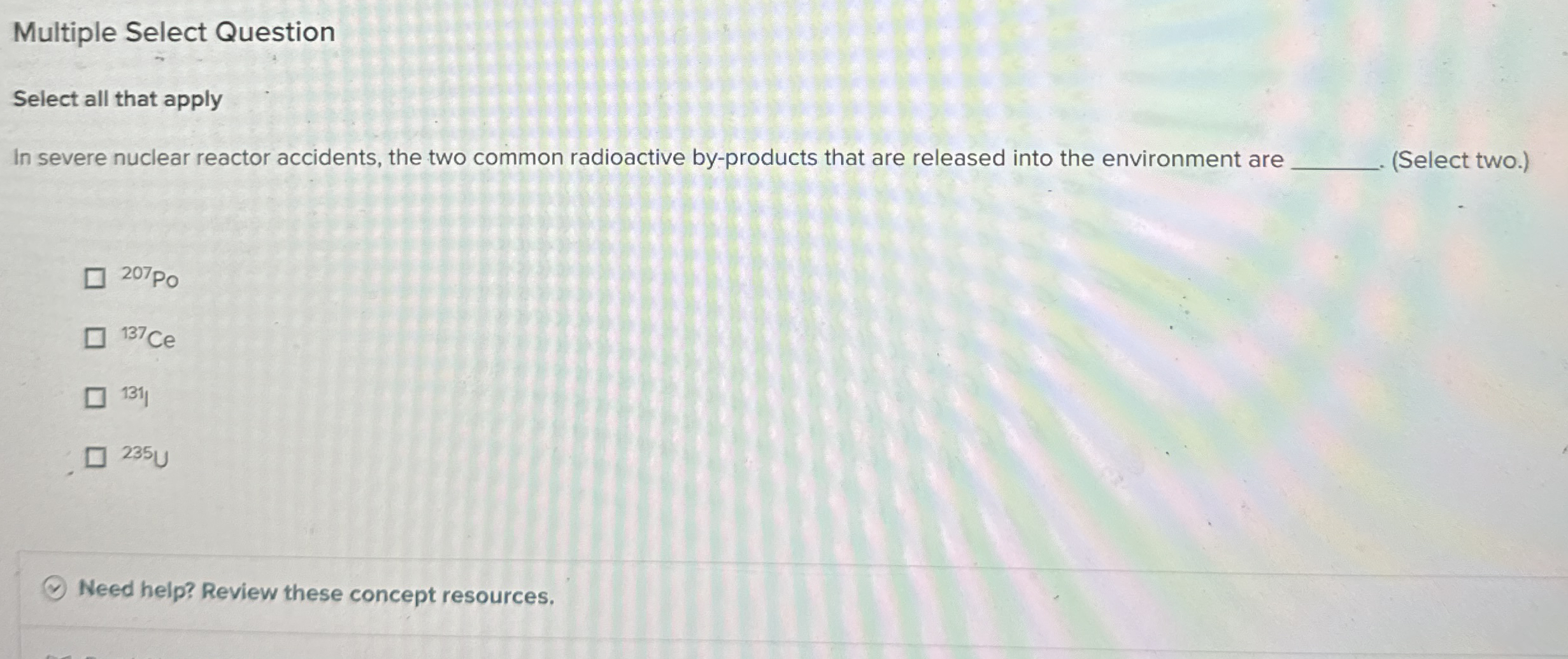 Solved Multiple Select QuestionSelect all that applyIn | Chegg.com