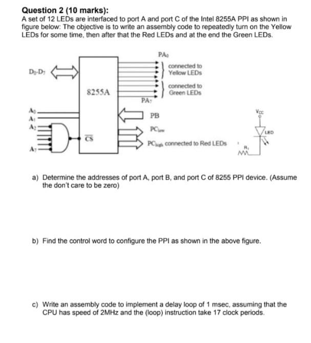 Solved Question 2 (10 marks): A set of 12 LEDs are | Chegg.com