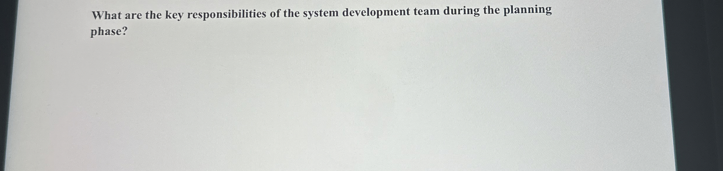 Solved What are the key responsibilities of the system | Chegg.com