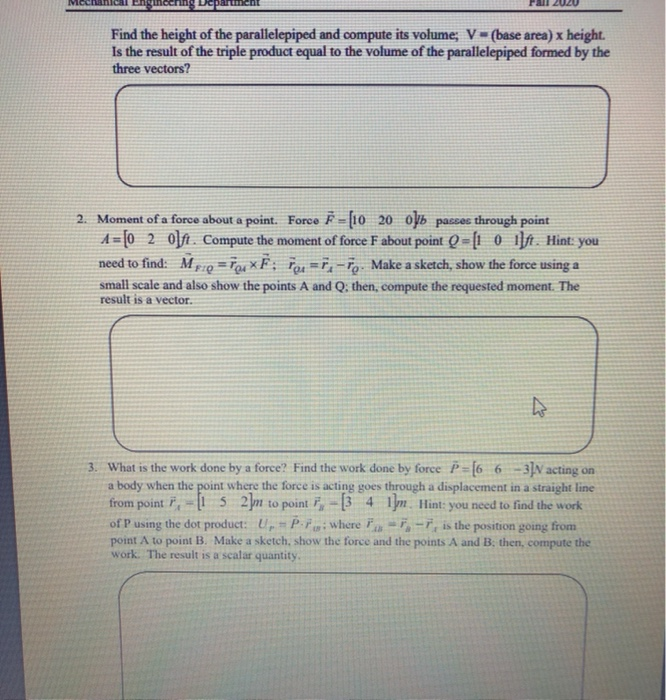 Solved 1. Dot Product and Cross product. MATLAB has the | Chegg.com