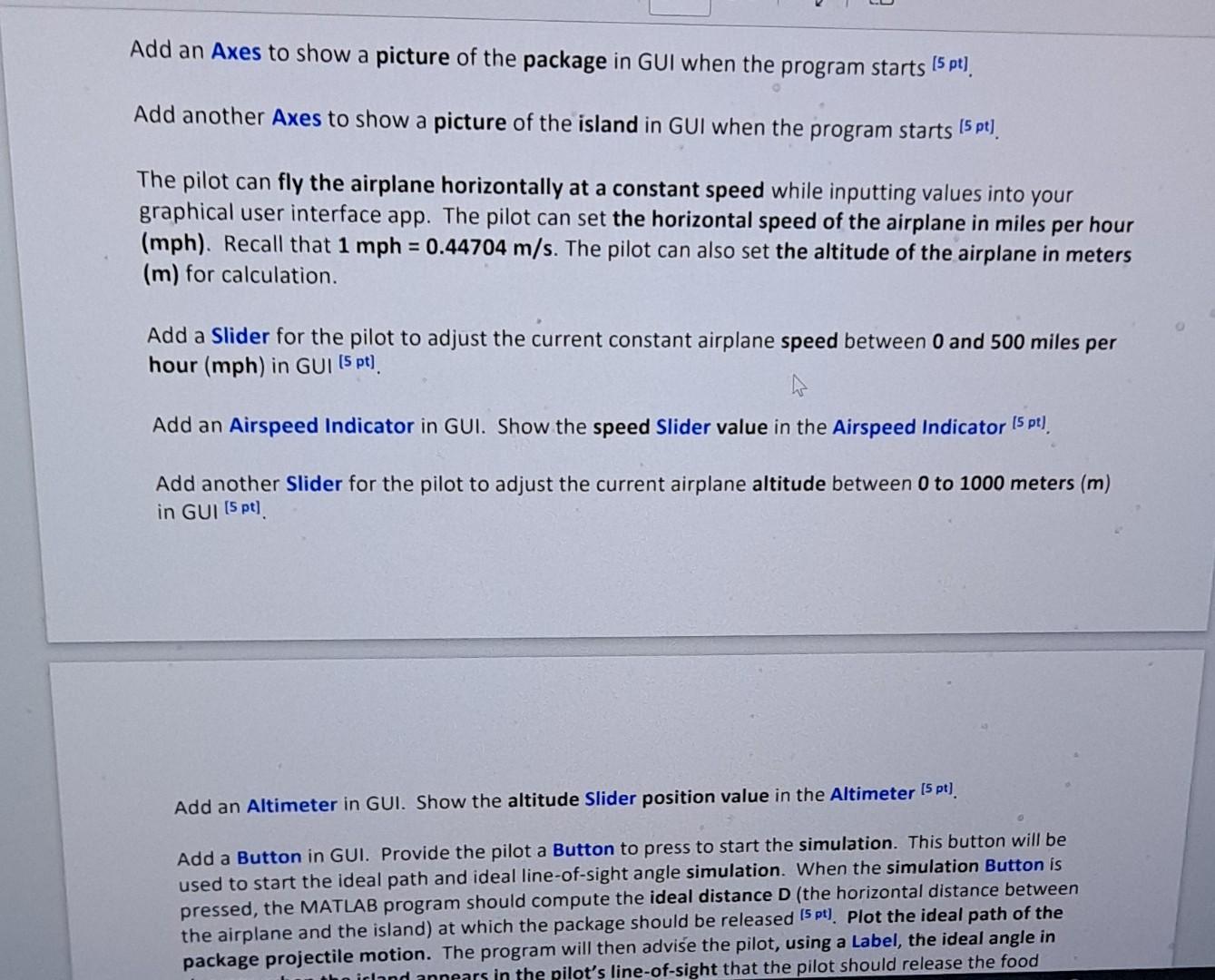 Solved Deliver a Package by Air Simulation - a Graphical | Chegg.com